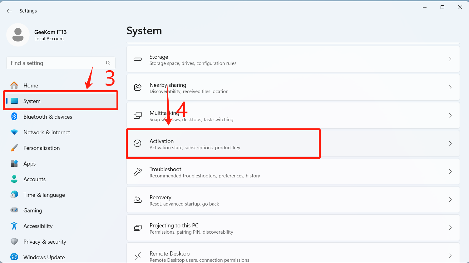 How to activate windows System? – GEEKOM Help Center