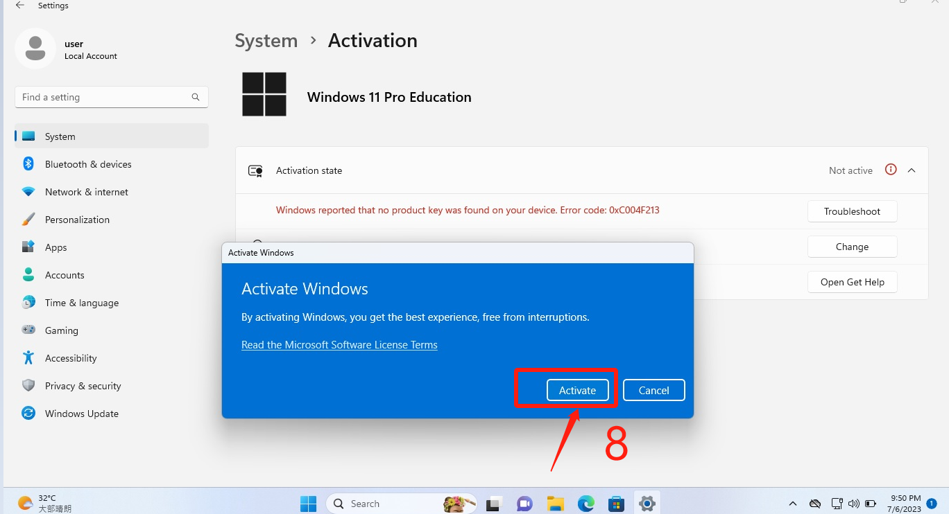 How to activate windows System? – GEEKOM Help Center
