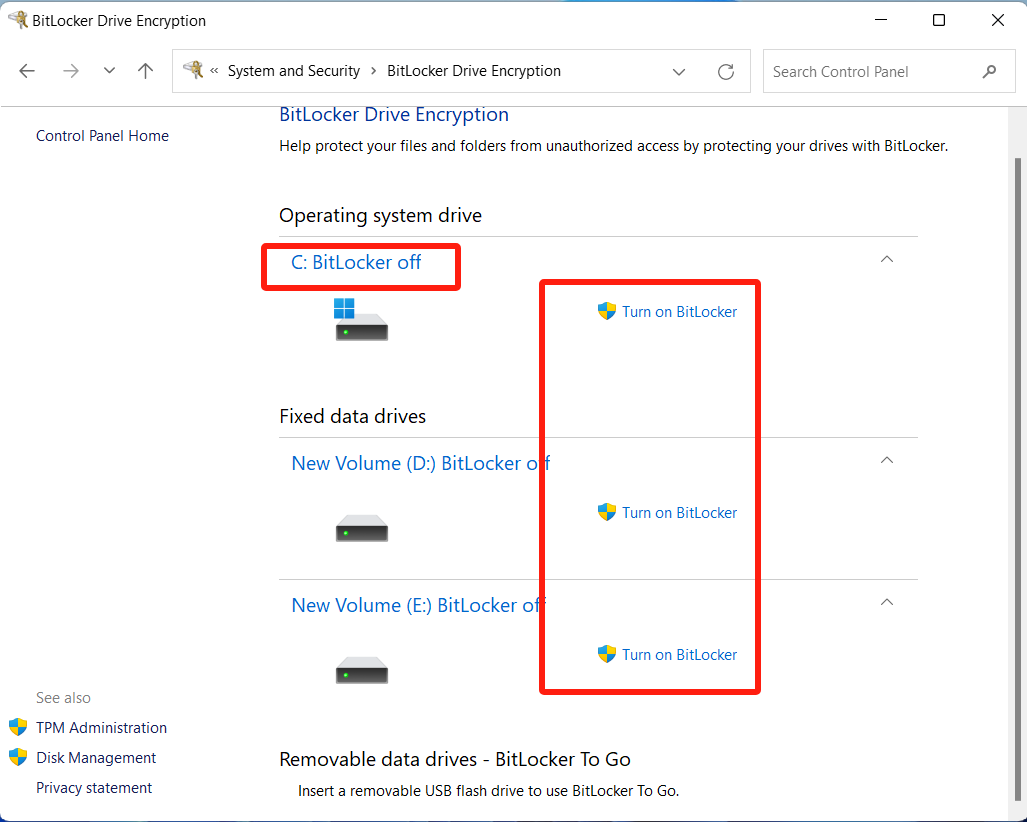 Come chiudere Bitlocker o ripristinare la chiave Bitlocker? – GEEKOM ...