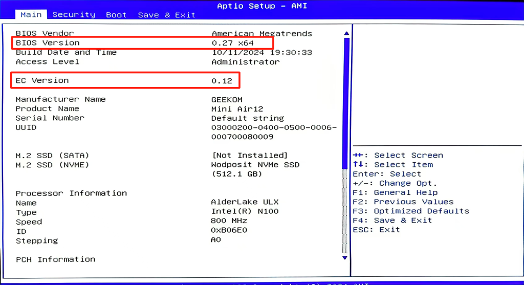 Air12 Setting BIOS Function Tutorial - GEEKOM Forum